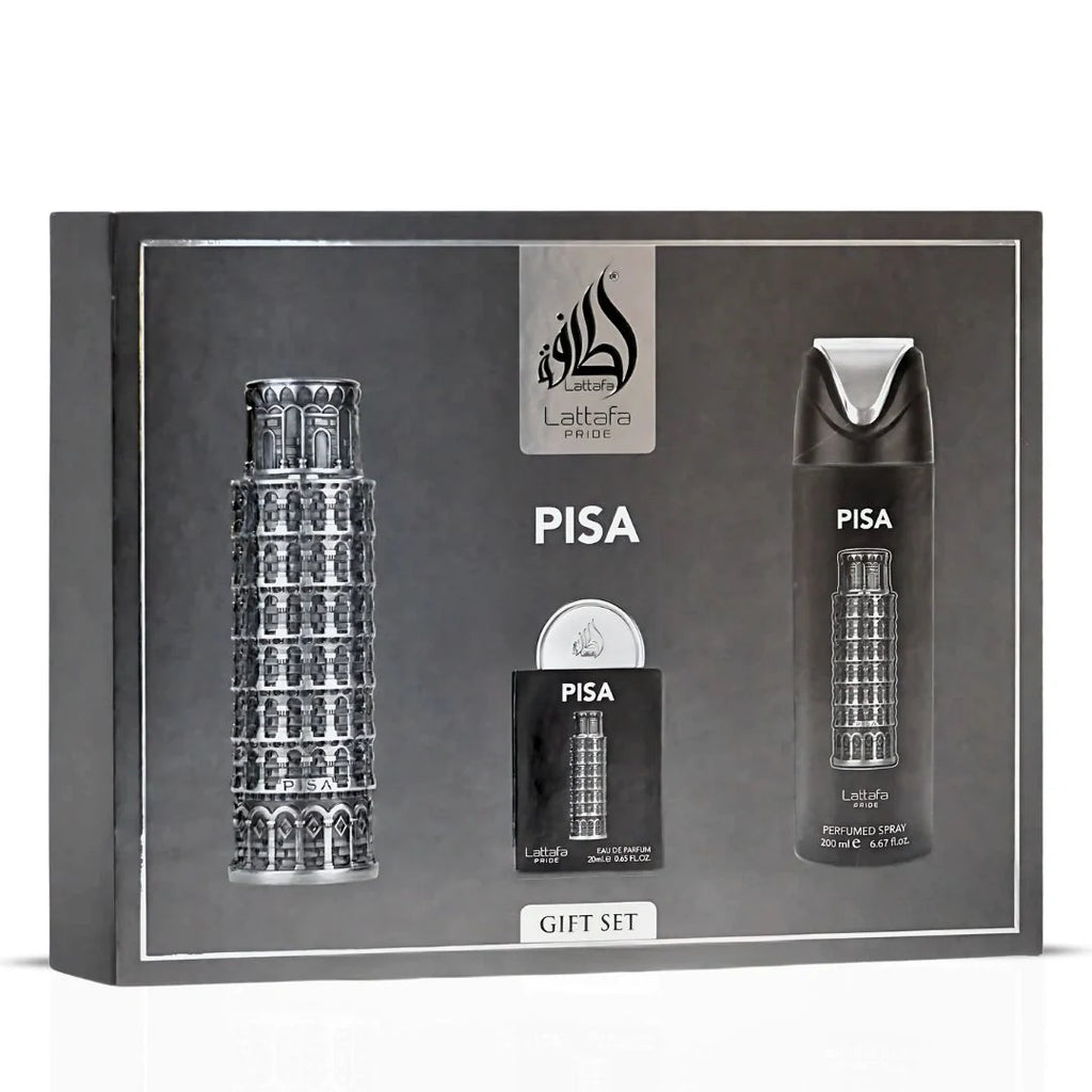 Lattafa Pride Pisa 3-Piece Eau de Parfum Gift Set – ANAU STORE